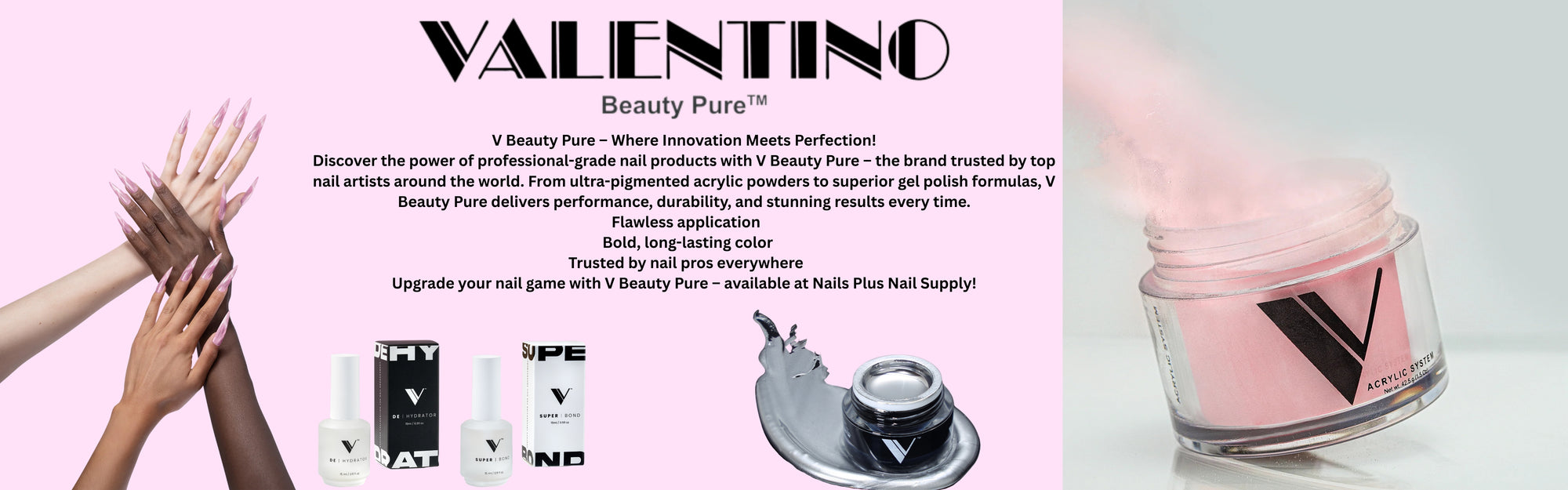 Nails Plus large selection of popular nail, beauty, cosmetics